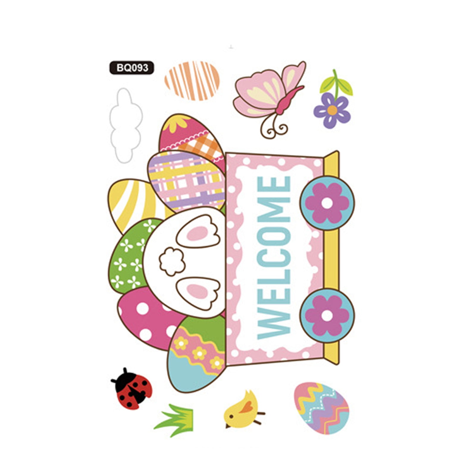 Easter Window Clings for Glass Window - Easter Bunny Window Stickers ...