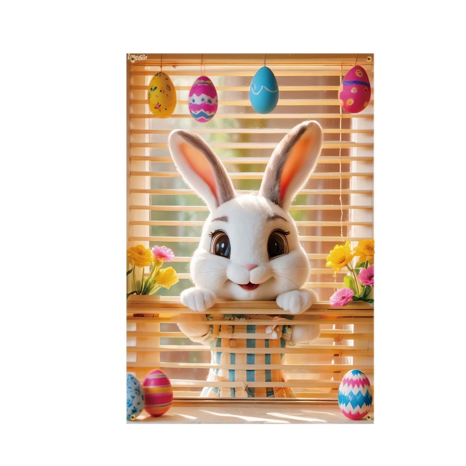 Easter Window Cover Decoration Streamer With Bunny Design For Front ...