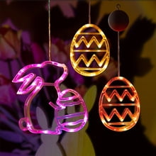 Easter Window Lights, Easter Window Decorations, 3 Pack Easter Eggs and ...