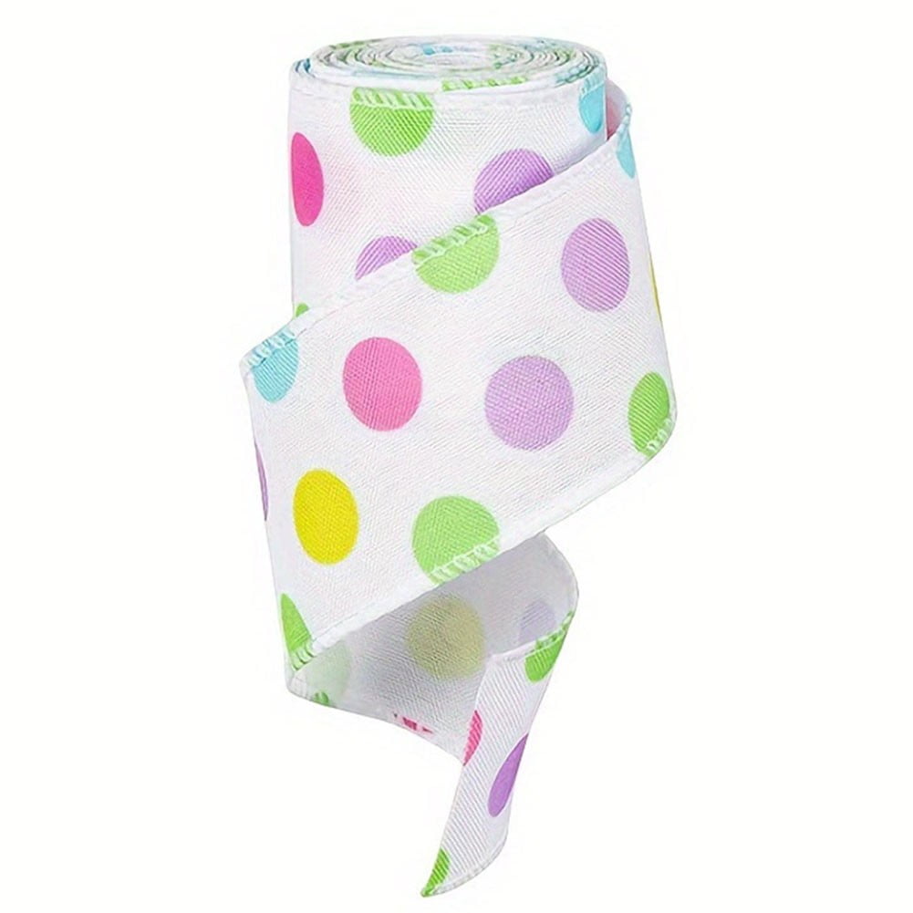 Easter Wired Edge Ribbon - Easter Ribbons with Eggs & Bunny Prints ...