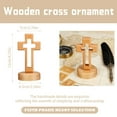 Easter Wood Standing Cross Wood Standing Cross Decor Religious Table ...