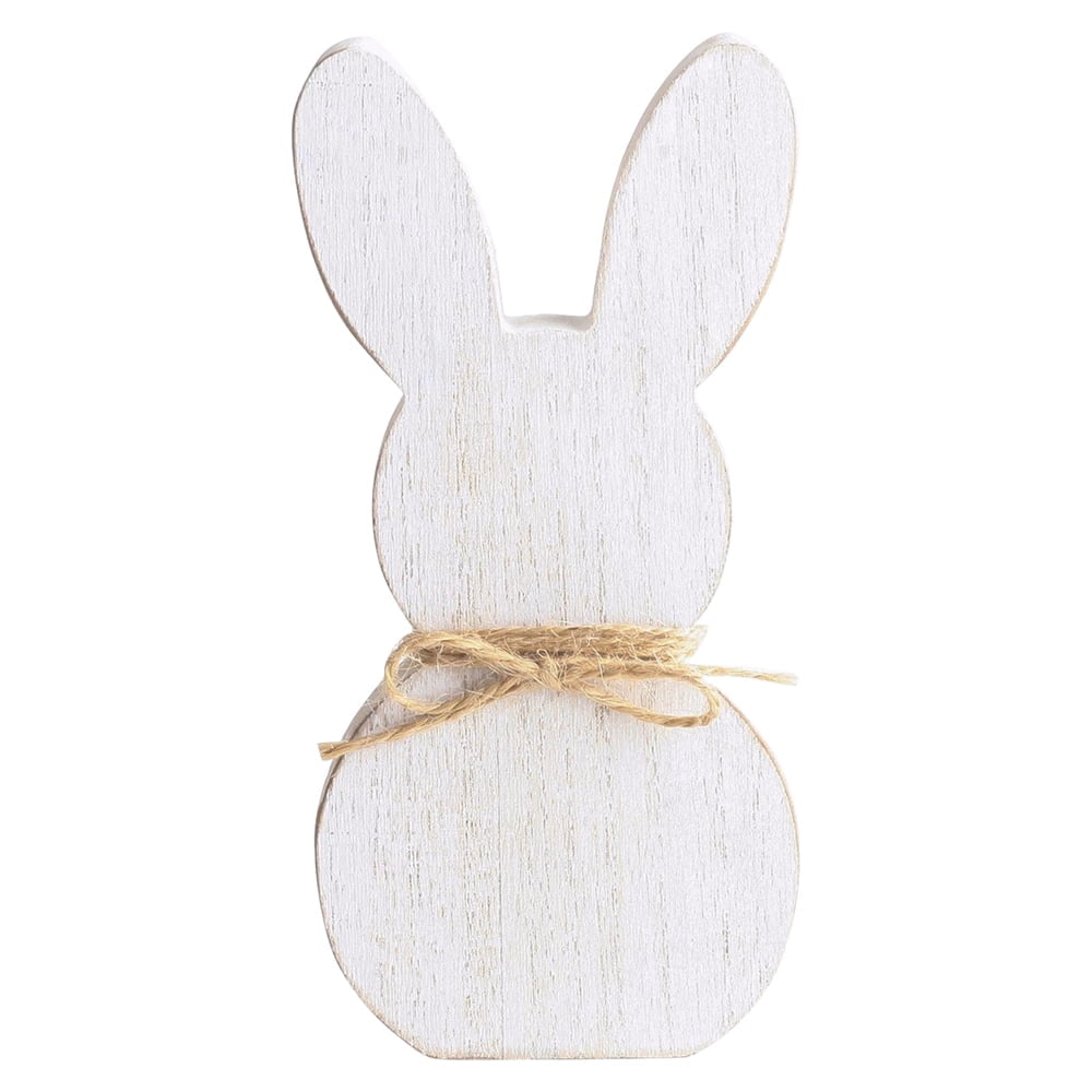 Adarl Easter Wooden Bunny Cutouts Unfinished Wood Rabbit Cutouts Wooden ...