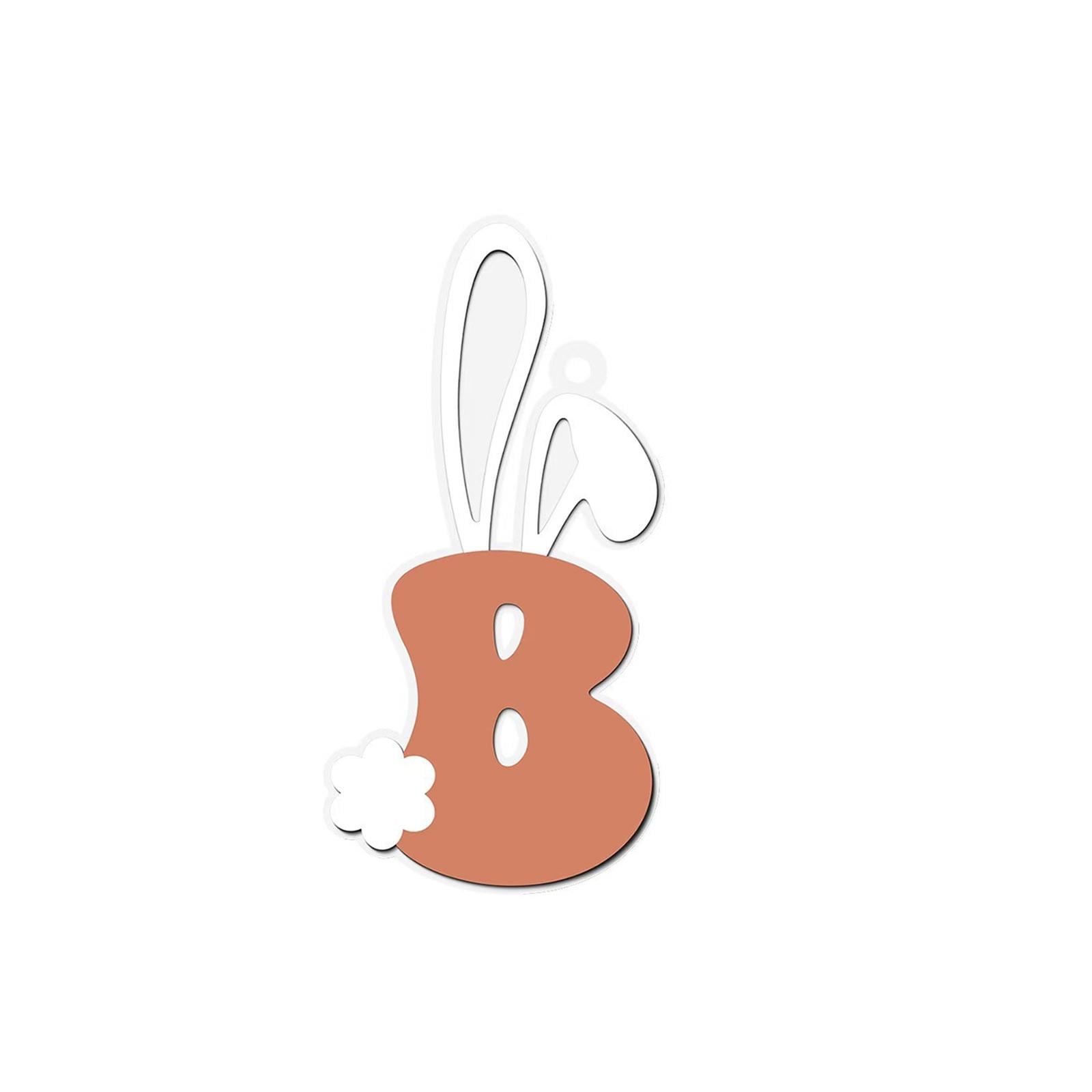 Easter Wooden Bunny Ear Letter Ornament - Walmart.com
