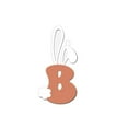Easter Wooden Bunny Ear Letter Ornament - Walmart.com