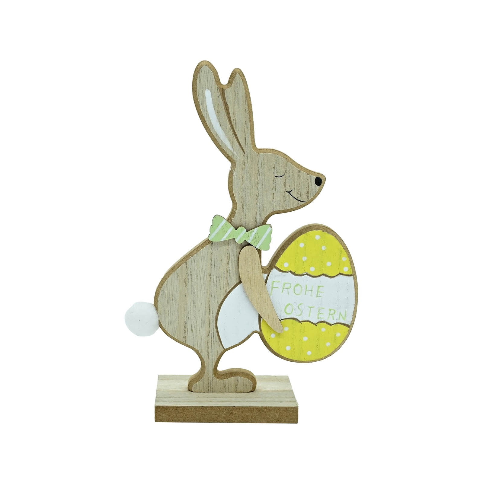 Easter Wooden Bunny Standing Tabletop Ornament Rabbit Sign Tabletop ...