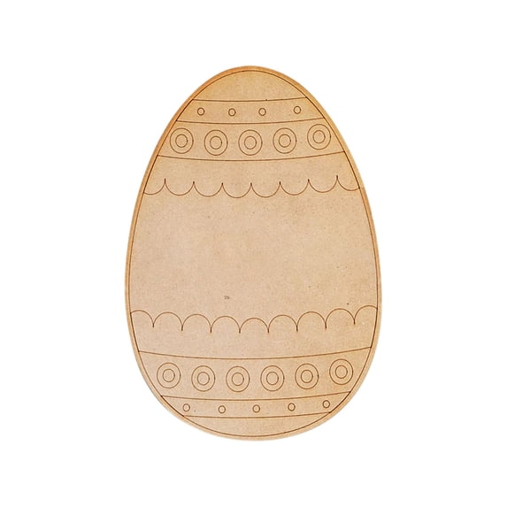 Easter Wooden Diy Egg Craft Kits, 20X15Cm Pre-Cut Patterned Eggs With 1 ...