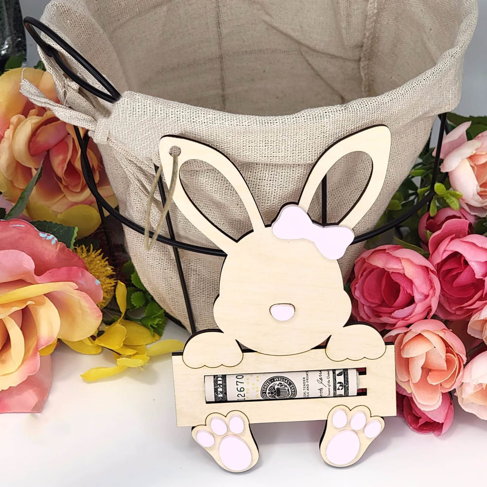 Easter Wooden Hanging Ornaments, Wood Hanging Decor for Tree Decoration ...