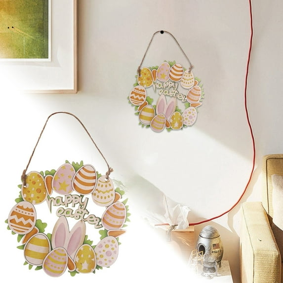 Easter Wooden Letter Sign Featuring Cute Cartoon Bunny Design Ideal for ...