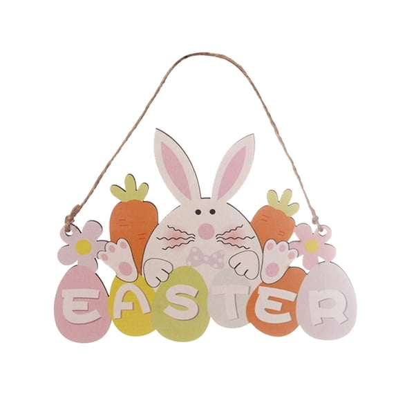 Easter Wooden Letter Sign With Adorable Cartoon Bunny – For Holiday ...