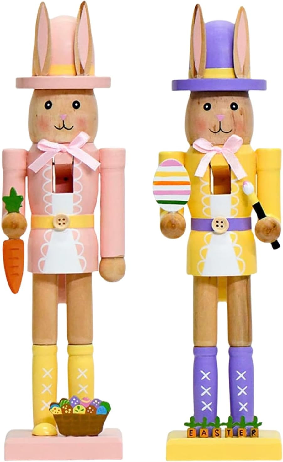 Easter Wooden Nutcracker Decorations, Easter Bunny Wooden Nutcracker ...