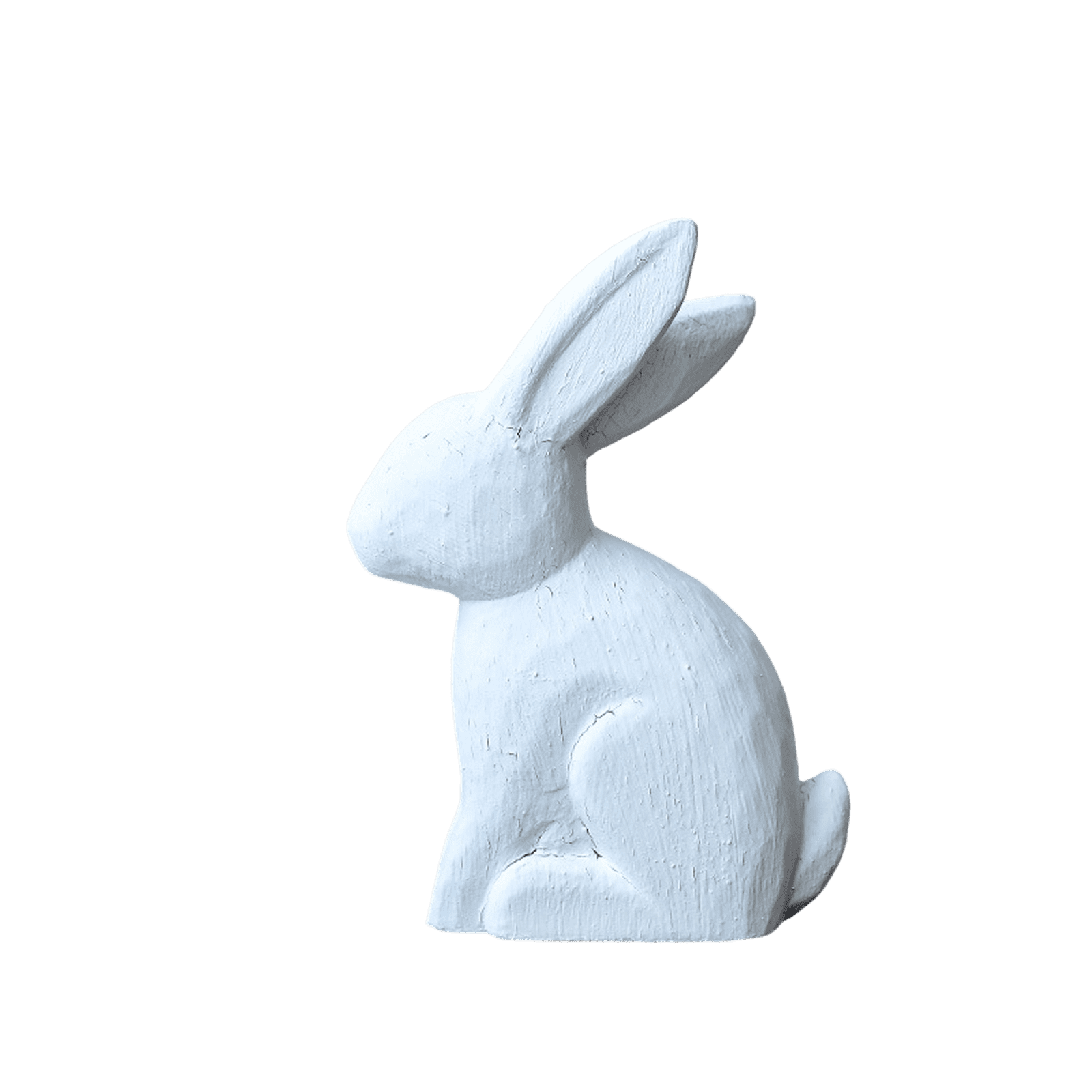 Easter Wooden Rabbit Figurine (Single Piece), Home Decor Craft With ...