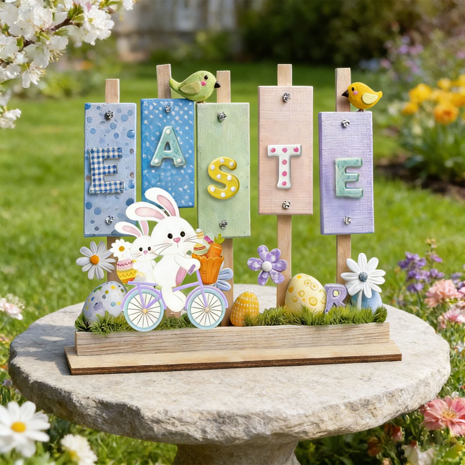 Easter Wooden Table Sign, Table Centerpieces Tabletop Centerpiece Signs ...