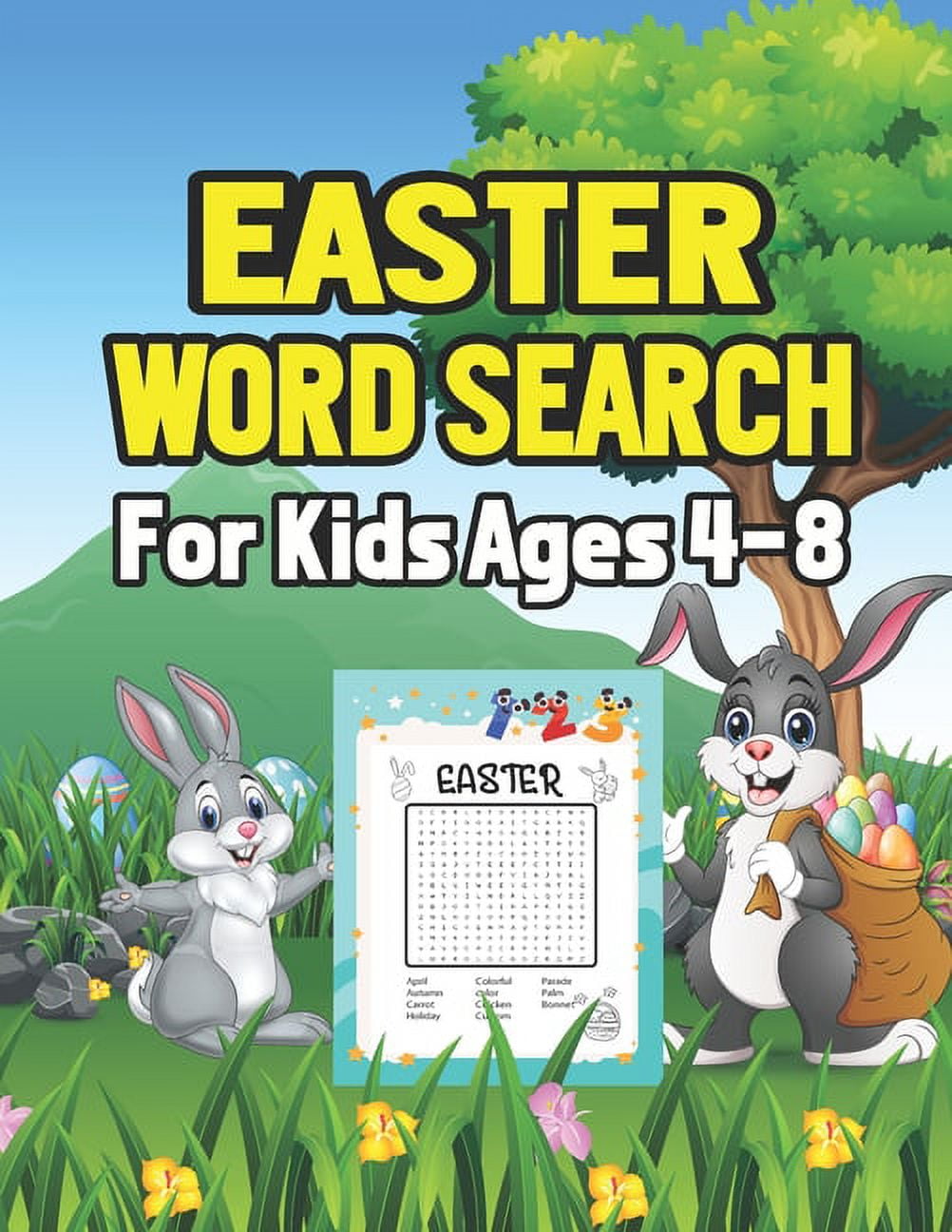 Easter Word Search For Kids Ages 4-8: Happy And Fun Easy Easter Word ...