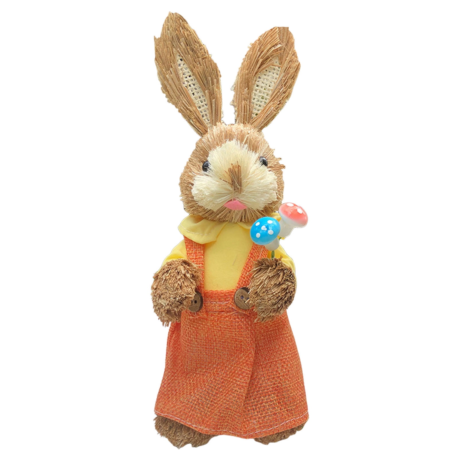 Easter Woven Bunny Family Handmade Rattan Rabbit Decor 35cm Vintage ...
