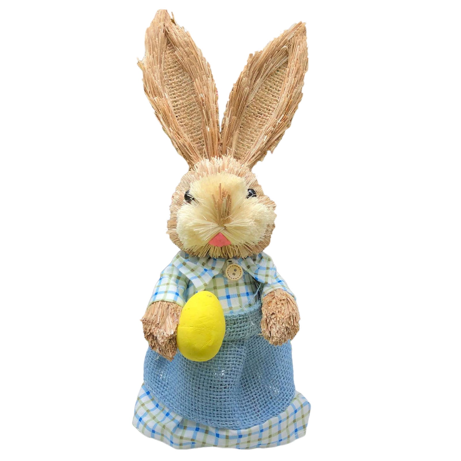 Easter Woven Bunny Family Handmade Rattan Rabbit Decor 35cm Vintage ...