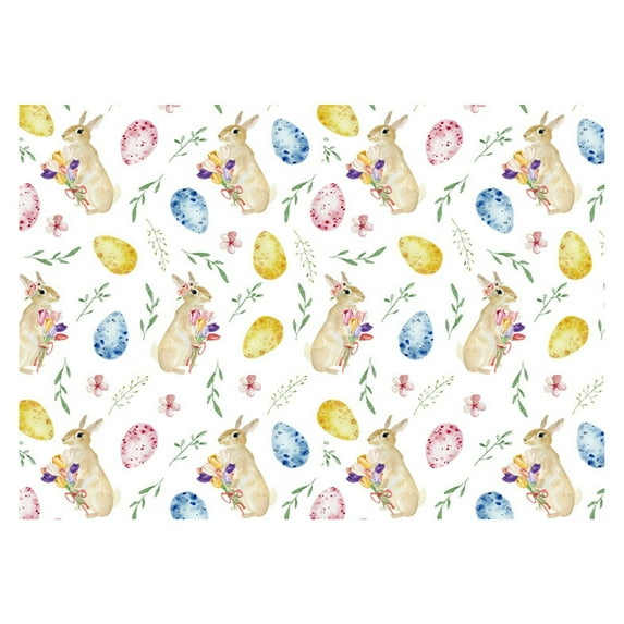 Easter Wrapping Paper Bunny Eggs, A Spring Holiday Gift Wrap Sheets ...