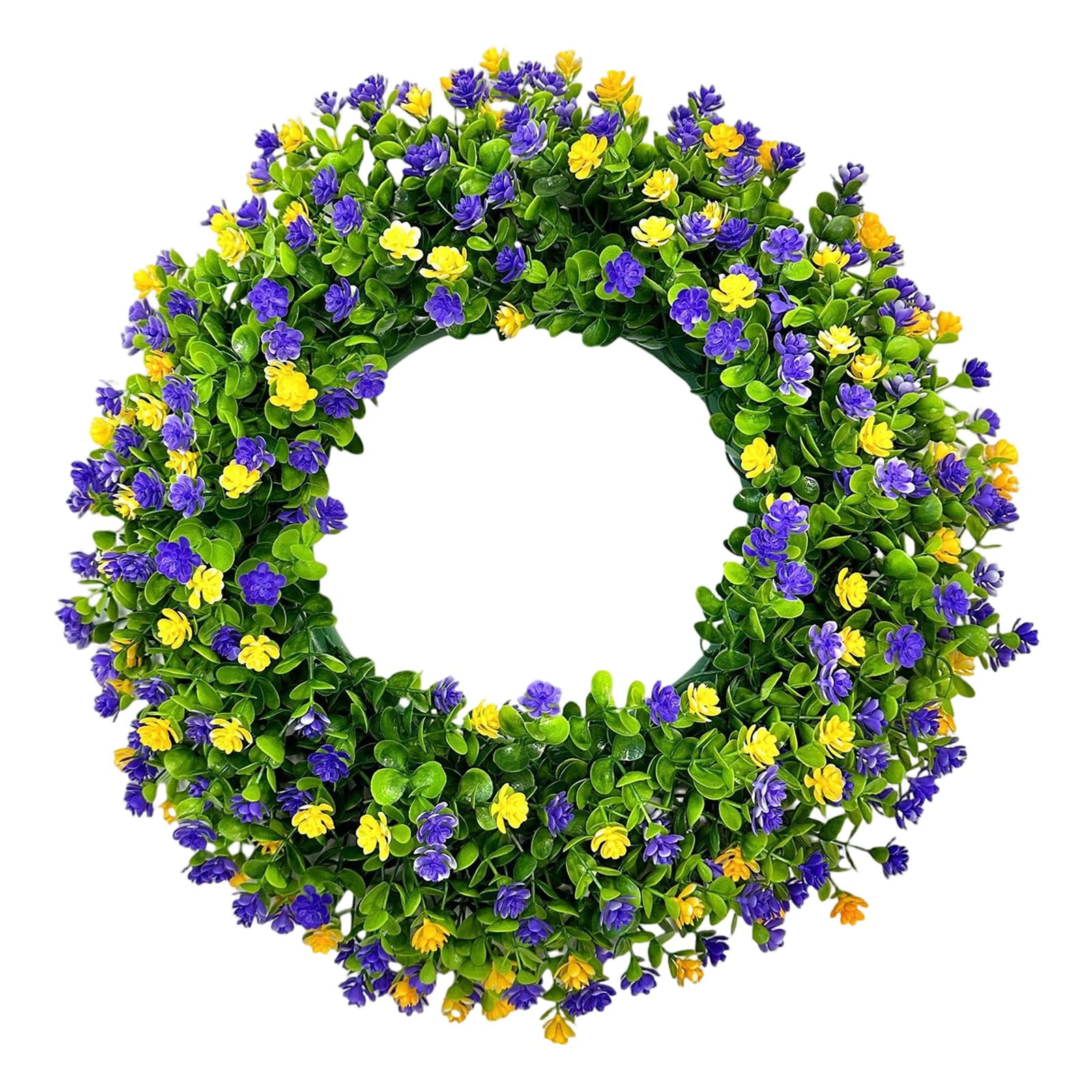 Easter Wreath,- Colorful Cottage Wreath - Spring/Summer Home Décor ...