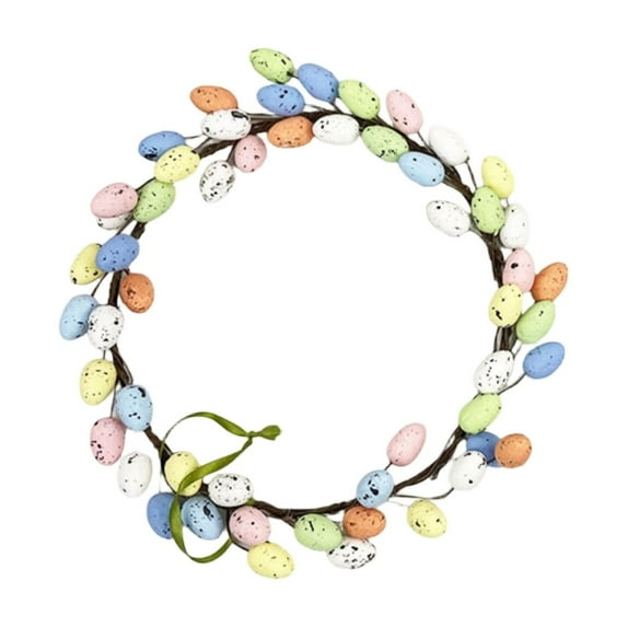 Easter Wreath,Simulated Egg Wreath Easter Decoration Ring Egg Hanging ...