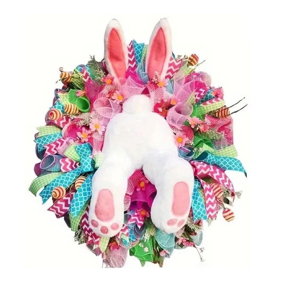 Easter Wreaths For Front Door, Easter Bunny Door Wreaths a Outside ...