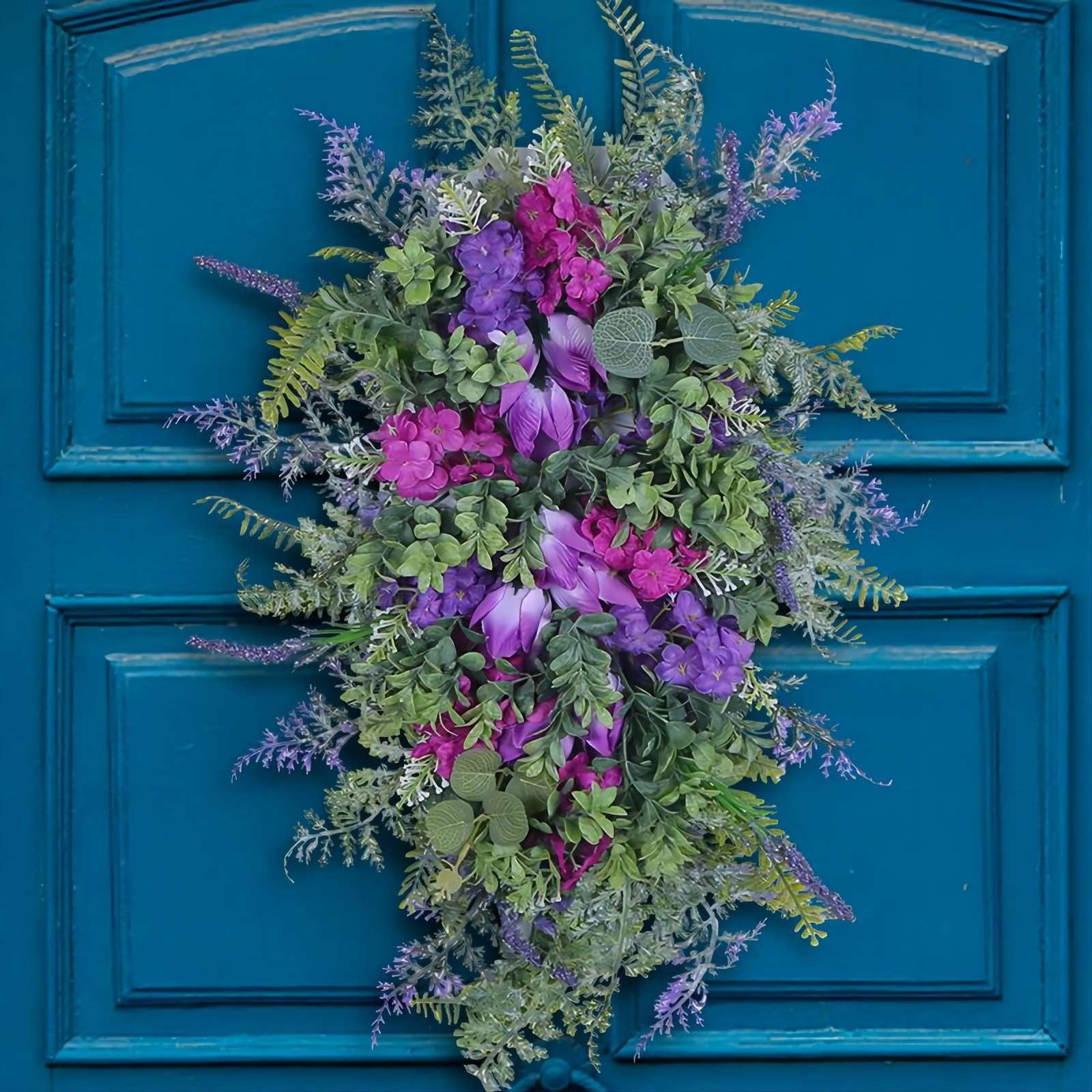 Easter Wreaths for Front Door 24 Inch,Spring Front Door Wreath,Summer ...