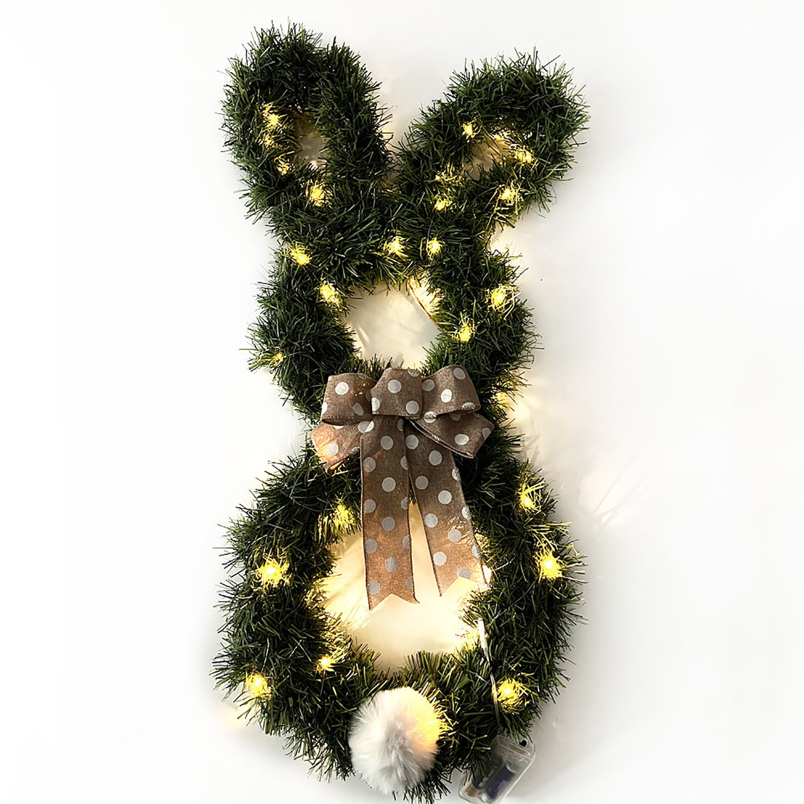 Easter Wreaths for Front Door, 24.4Inch Easter Bunny-Themed Wreath ...