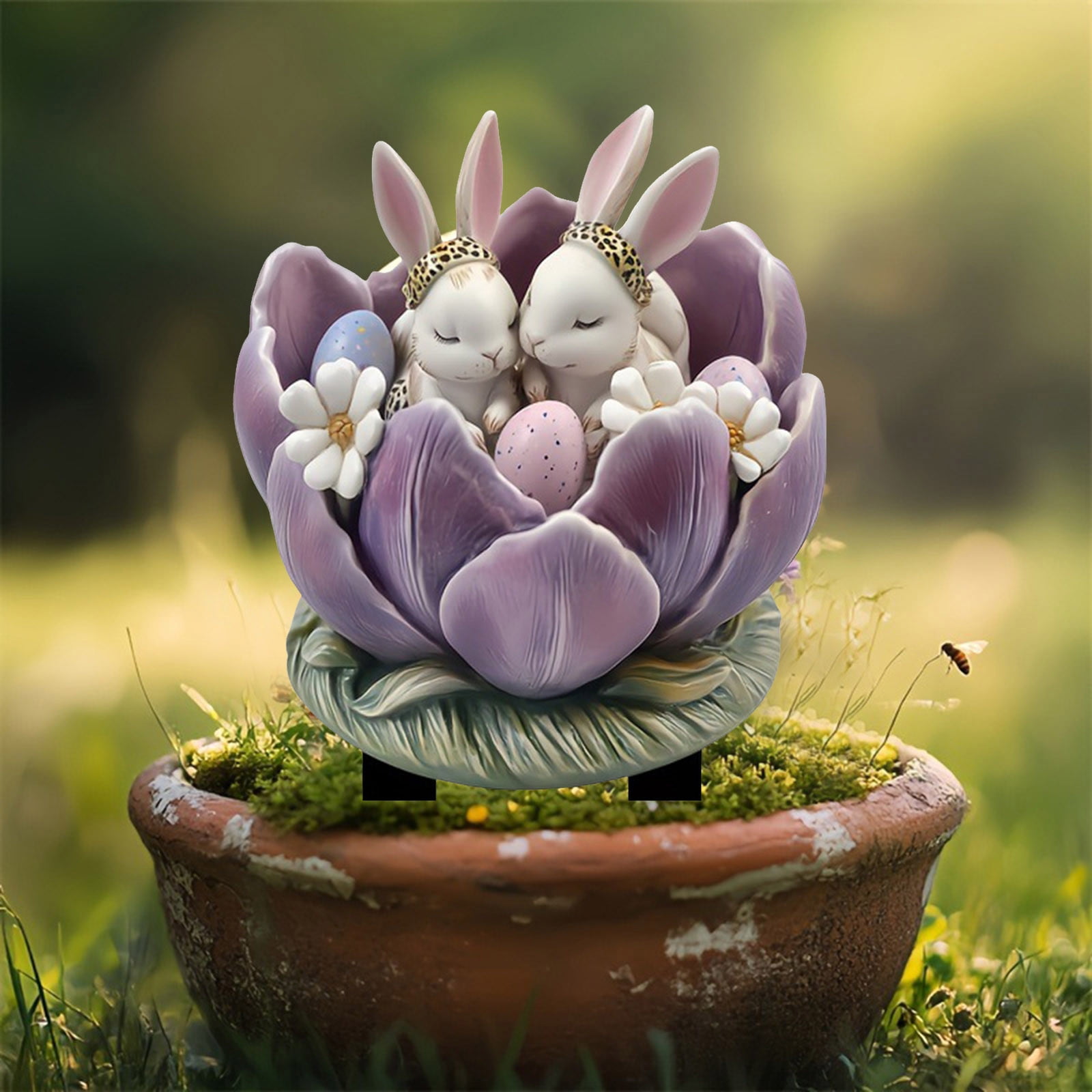 Easter Yard Signs Bunny Eggs Easter Decorations Outdoor Easter Bunny ...