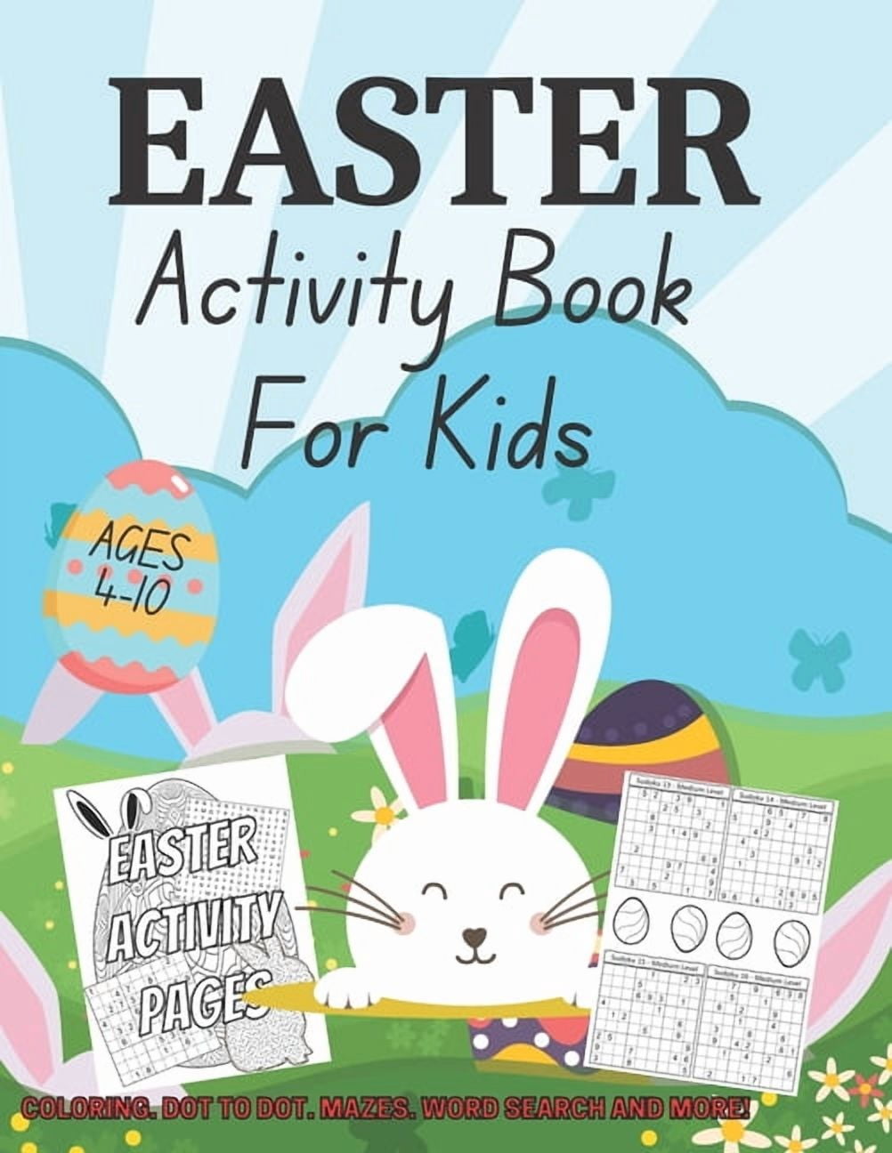 Easter activity book for kids: A Fun Activity Happy Easter Coloring ...