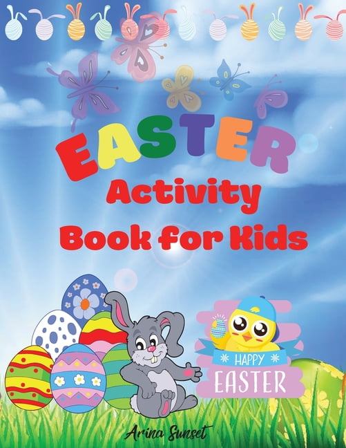 Easter activity book for kids: Happy Easter -A fun Cut & Paste Activity ...