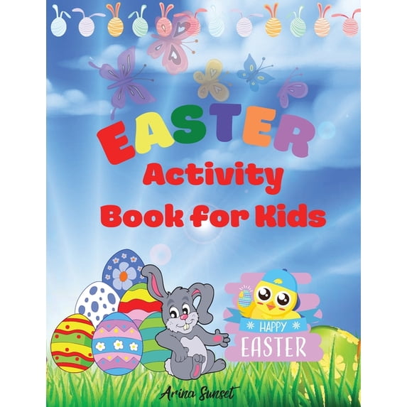 Easter activity book for kids: Happy Easter -A fun Cut & Paste Activity ...