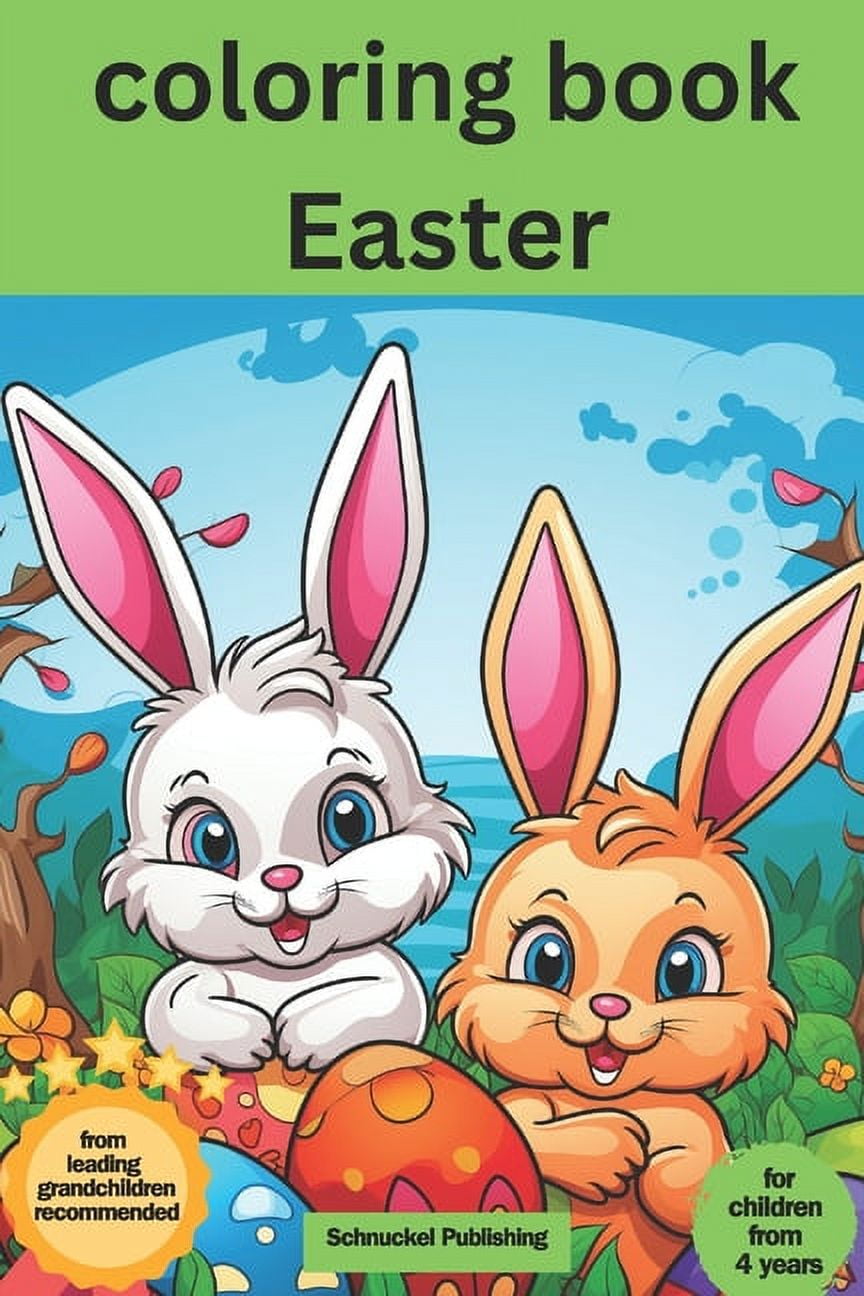 Easter coloring book: For children aged 4 and over; Easter adventures ...