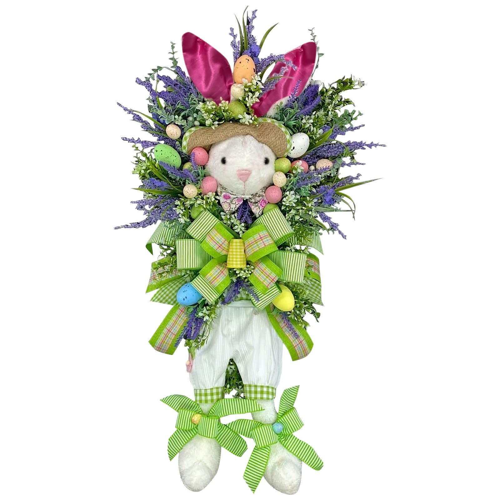Easter decorations for homes Easter Bunny Basket for Kids Cute White ...