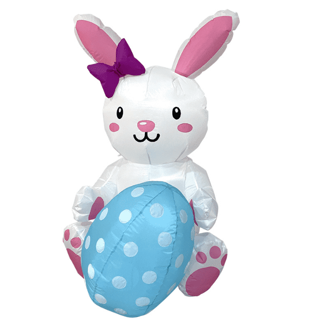 Easter inflatable rabbits, 40-feet-tall happy inflatable yard outdoor ...