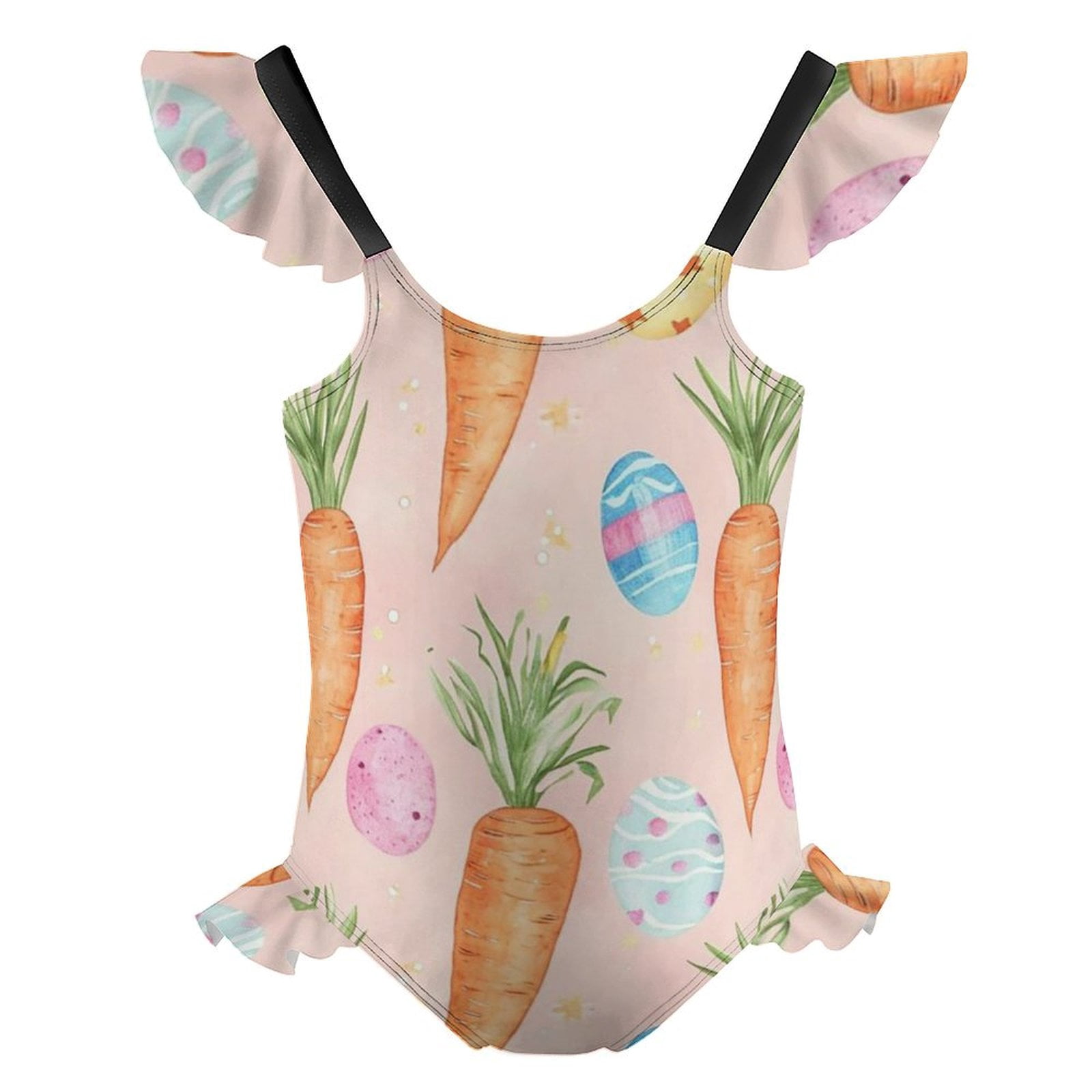 Easter swimsuit for Girl Cute Teen Girls One Piece Ruffle Trim Bathing ...