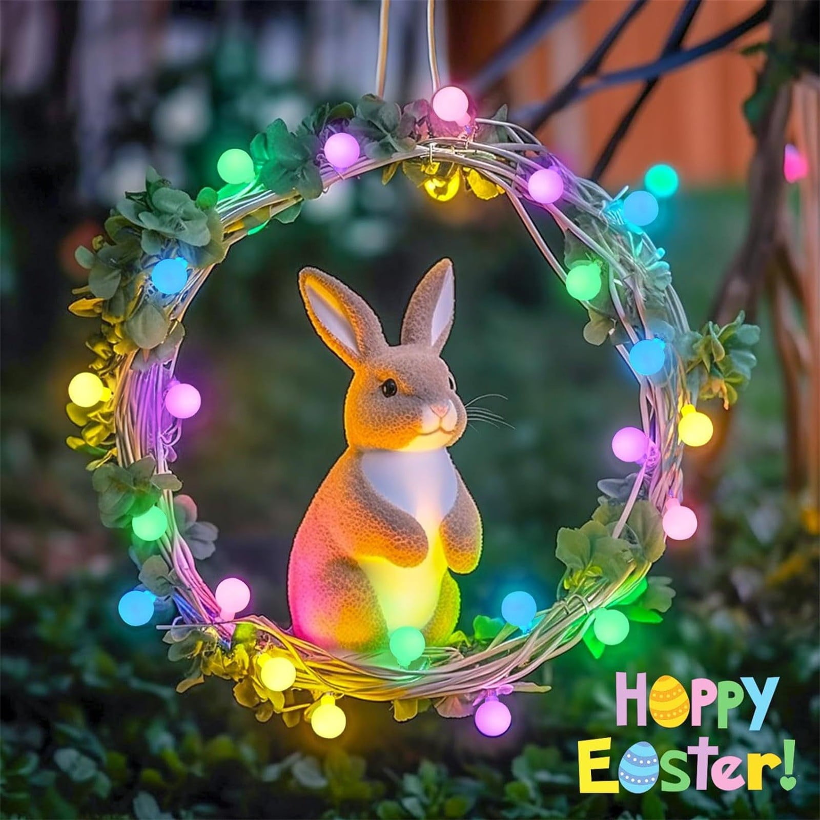 Easter window lights plug in! Colorful Frosted LED Light String Easter ...