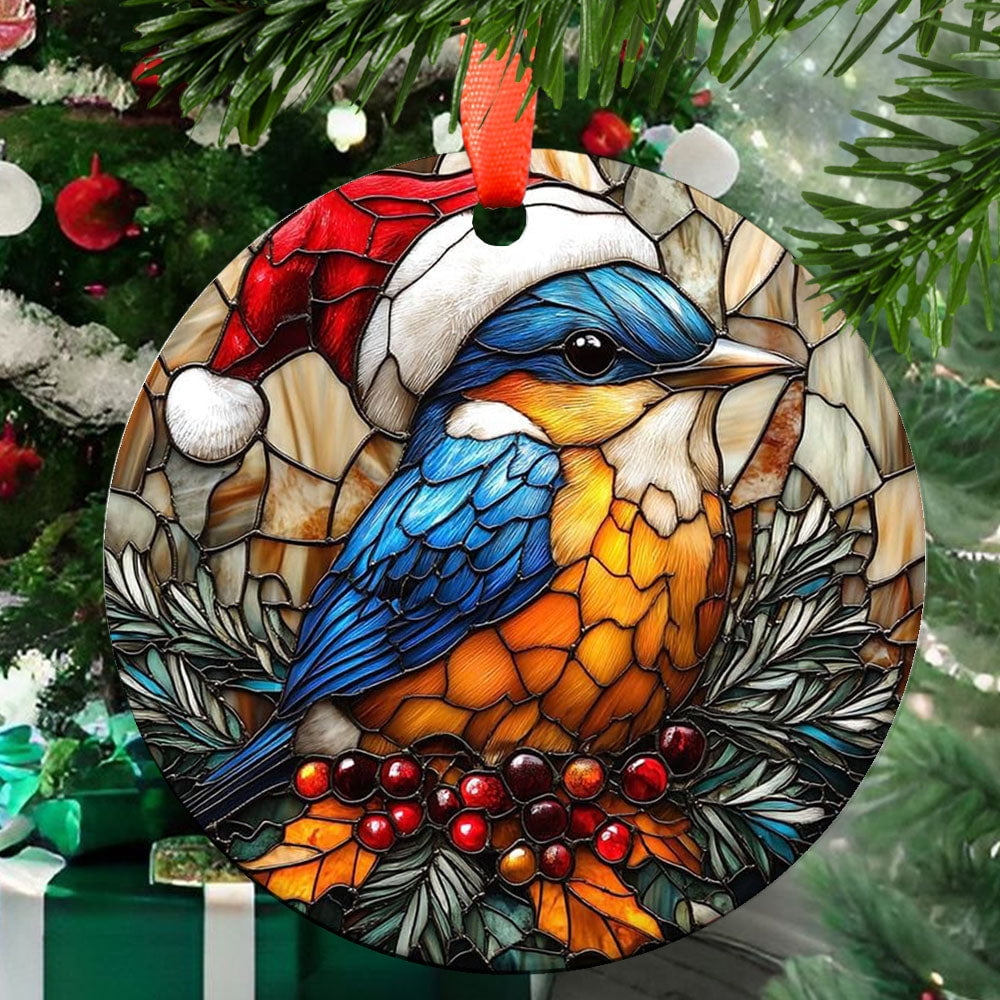 Eastern Bluebird 82 Ceramic/Acrylic Christmas Ornament, Sweet Love ...