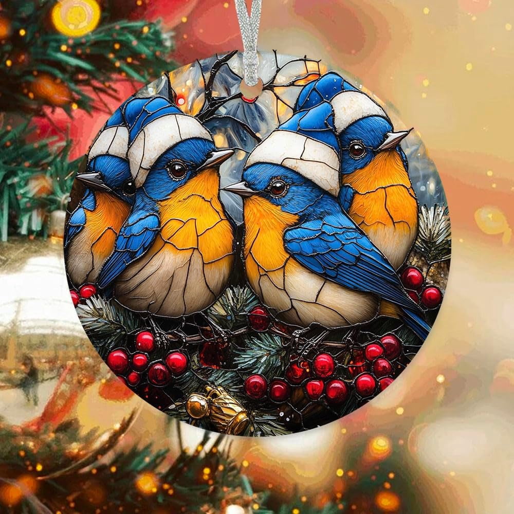 Eastern Bluebird Custom Ornaments 2025, Eastern Bluebird Ornament ...