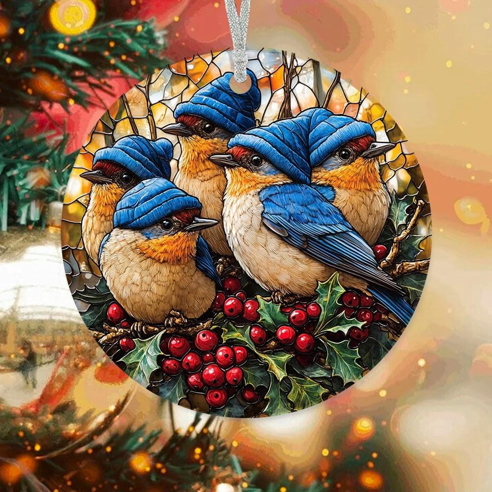 Eastern Bluebird Custom Ornaments 2025, Eastern Bluebird Ornament ...