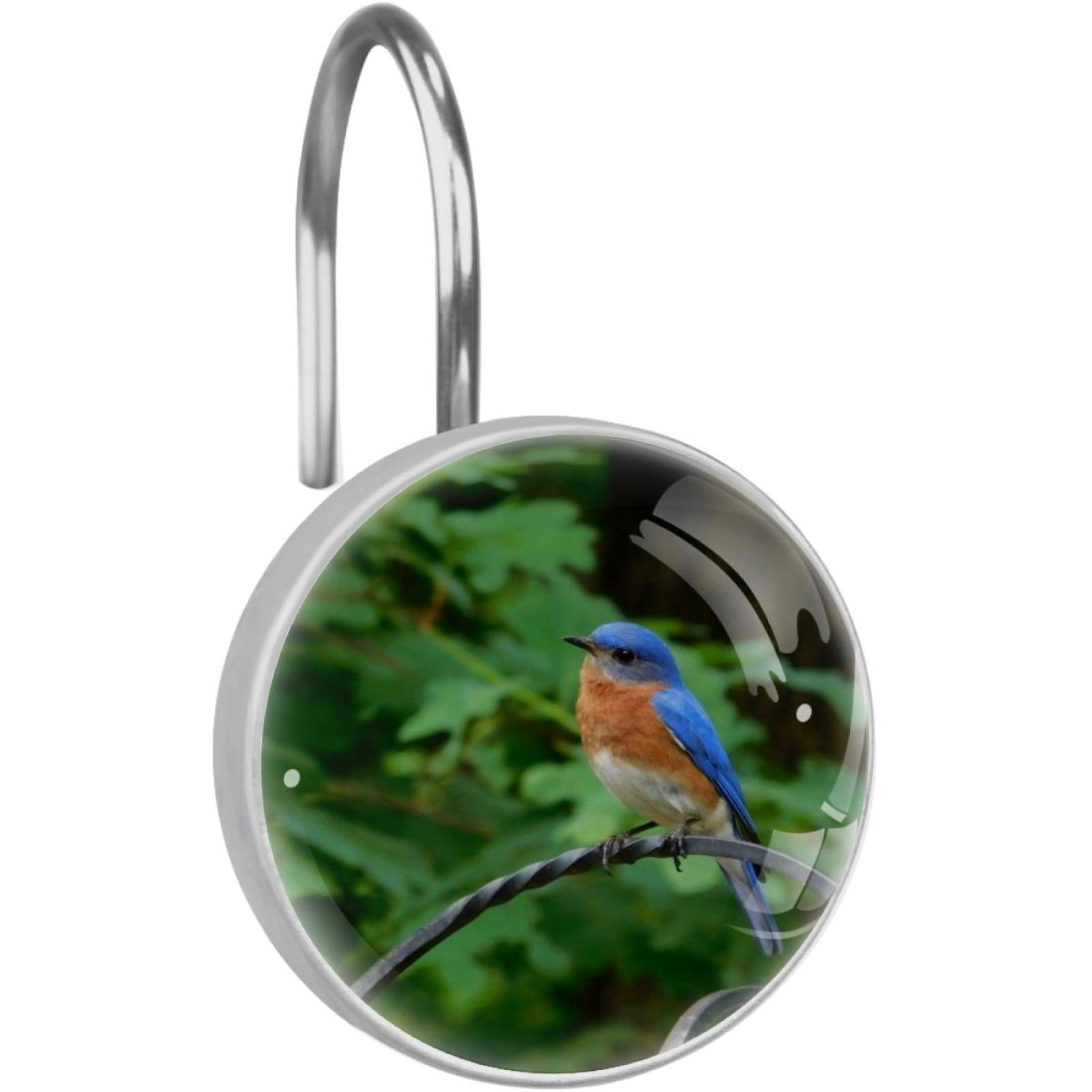 Eastern Bluebird Emblem of Serenity and Love_77 Round Shower 12-Pack ...