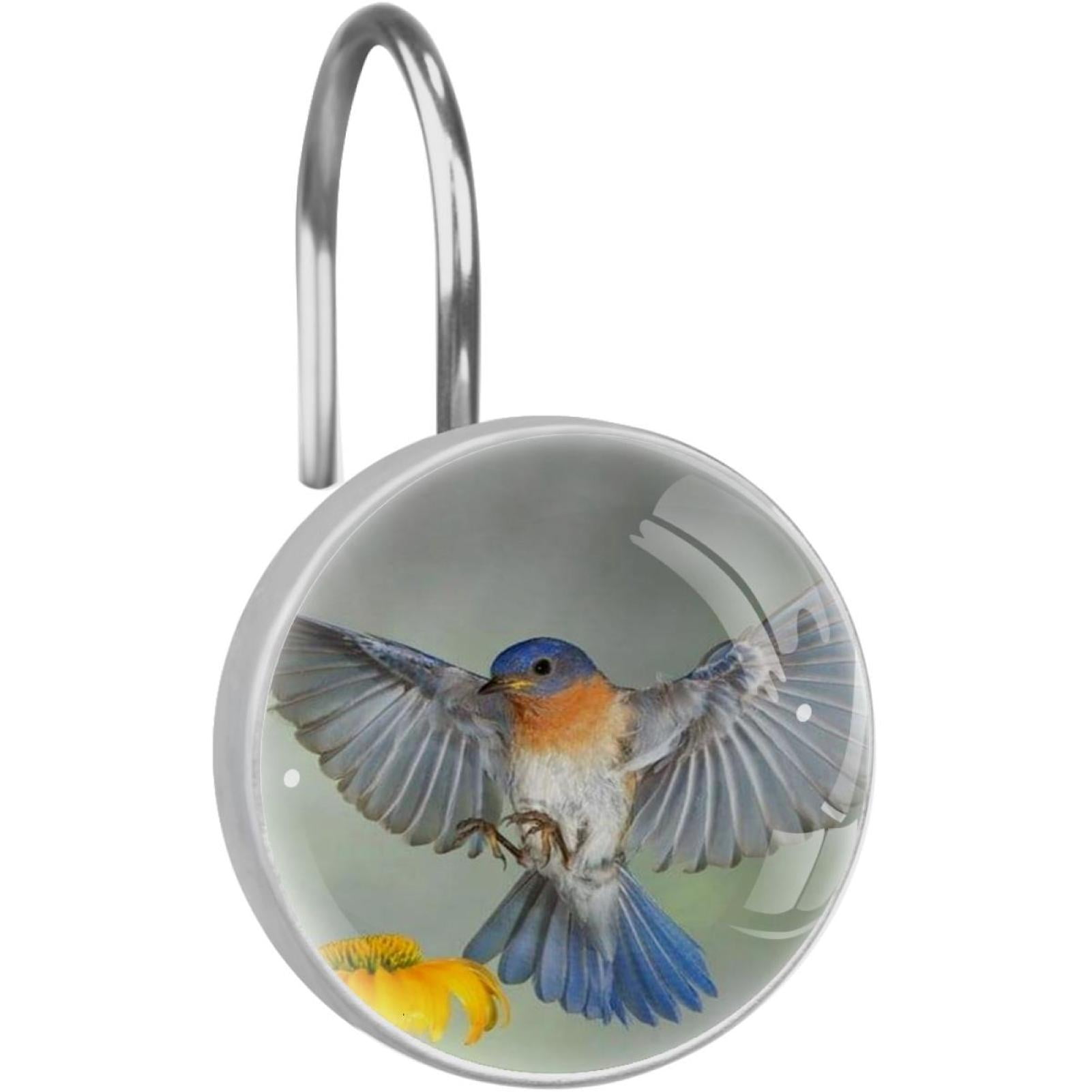 Eastern Bluebird Sign of Cheerfulness and Inspiration_51 Round Shower ...
