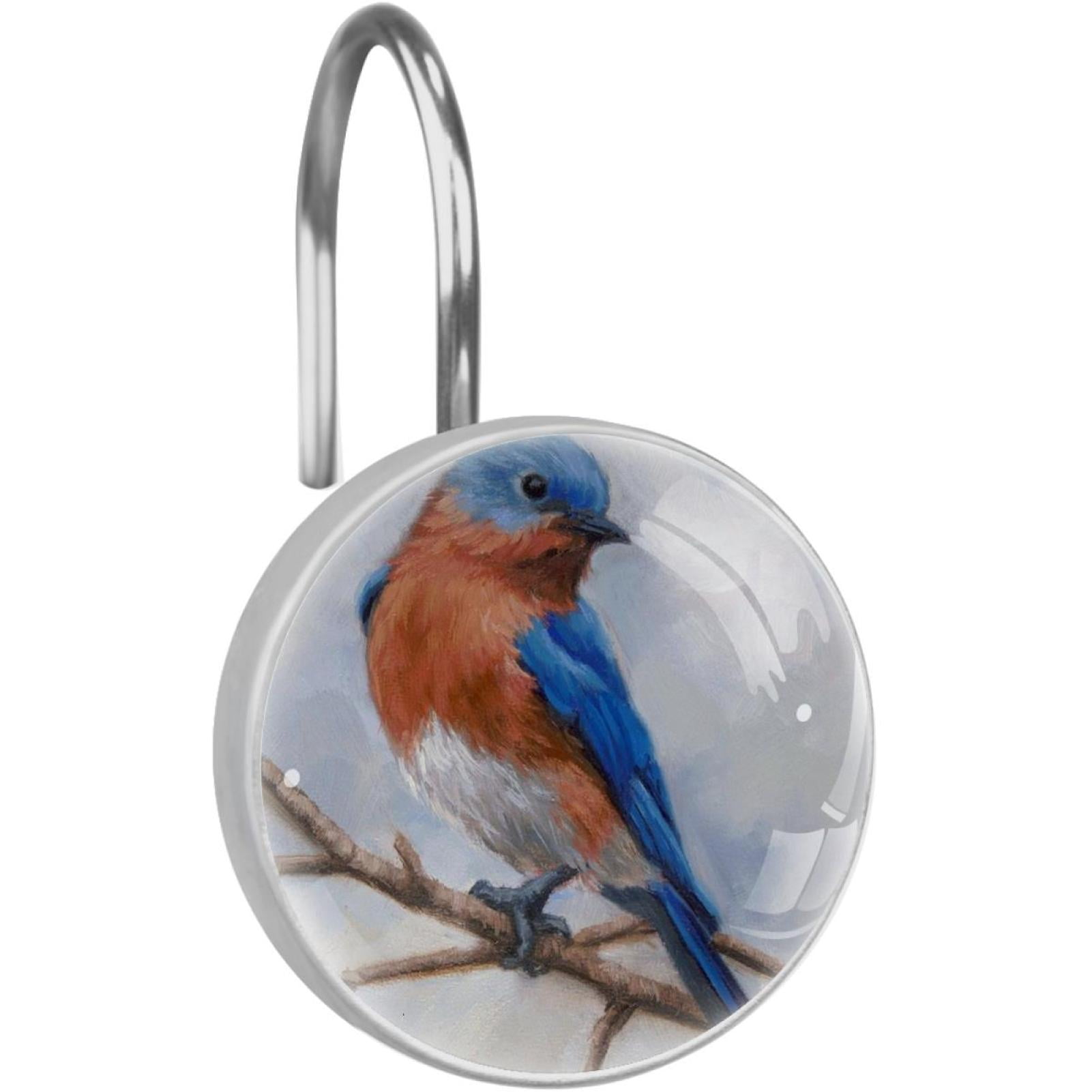 Eastern Bluebird Sign of Happiness and Spring Round Shower 12-Pack ...