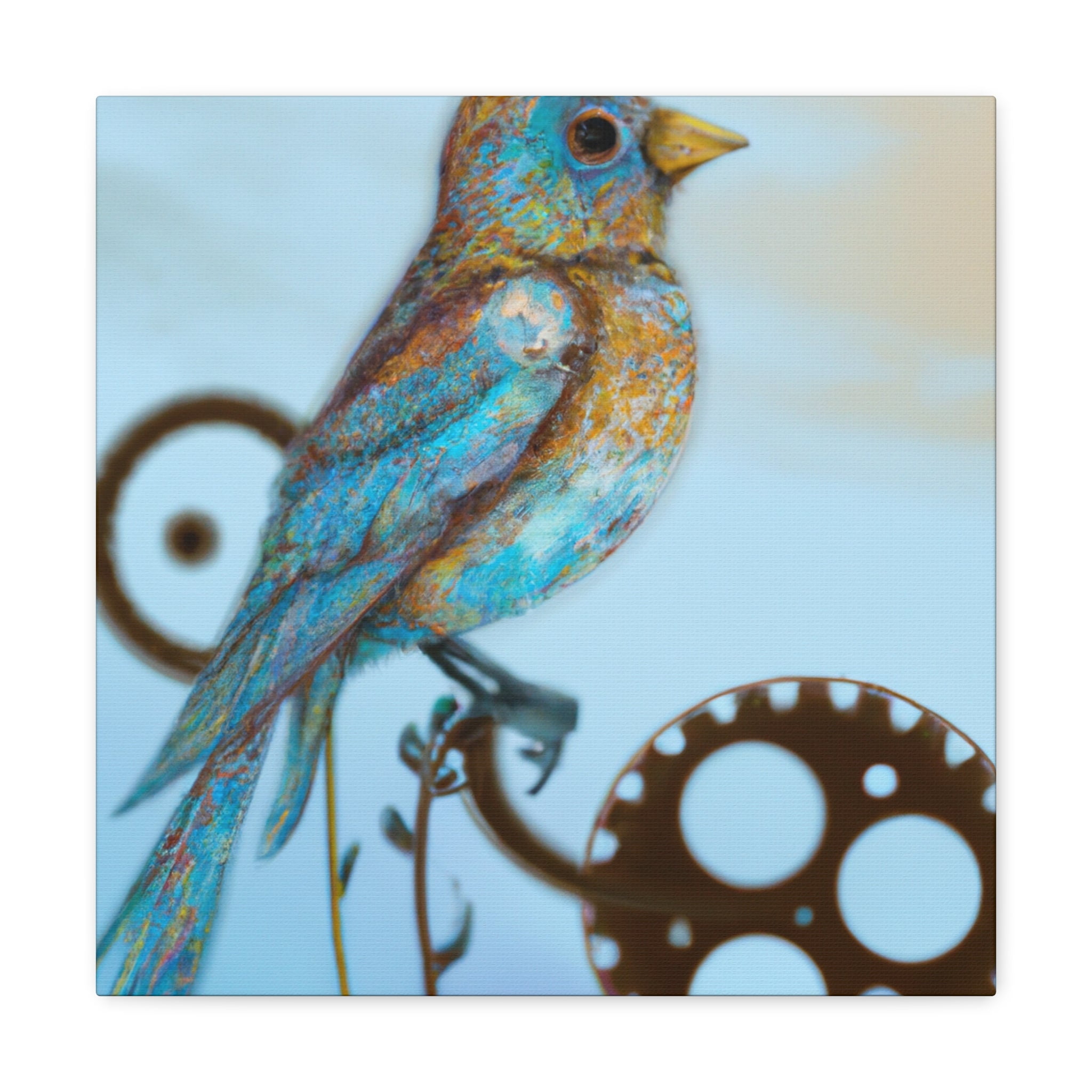 Eastern Bluebird Steampunk - Canvas - Walmart.com