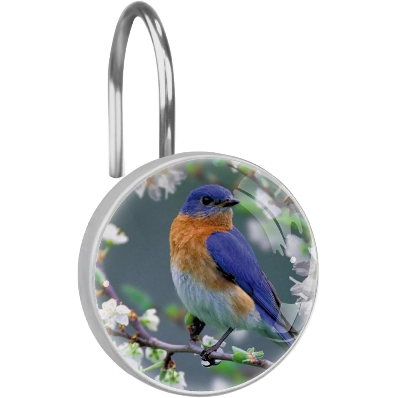 Eastern Bluebird Symbol of Serenity and Inspiration Round Shower ...