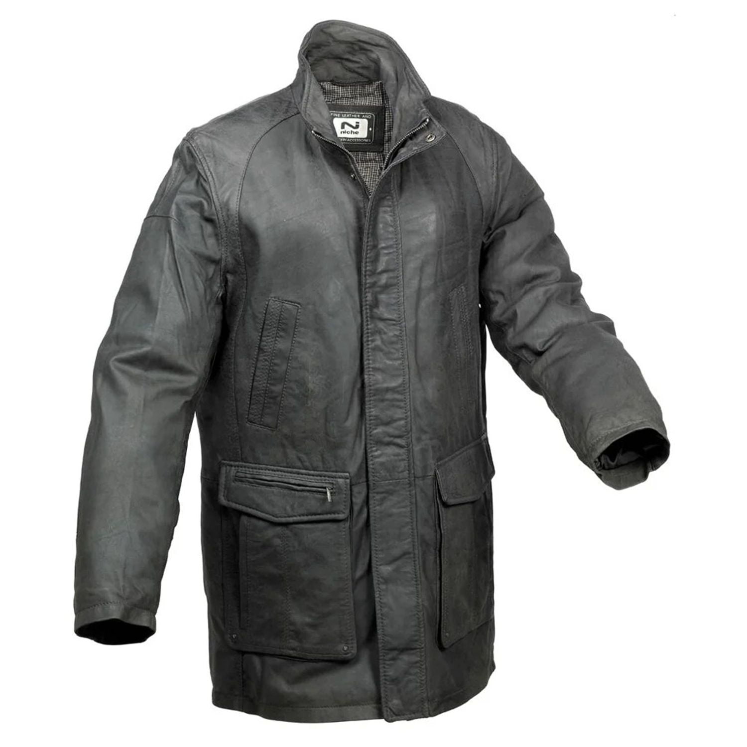 Eastern Counties Leather Mens Leather Mid Length Jacket - Walmart.com