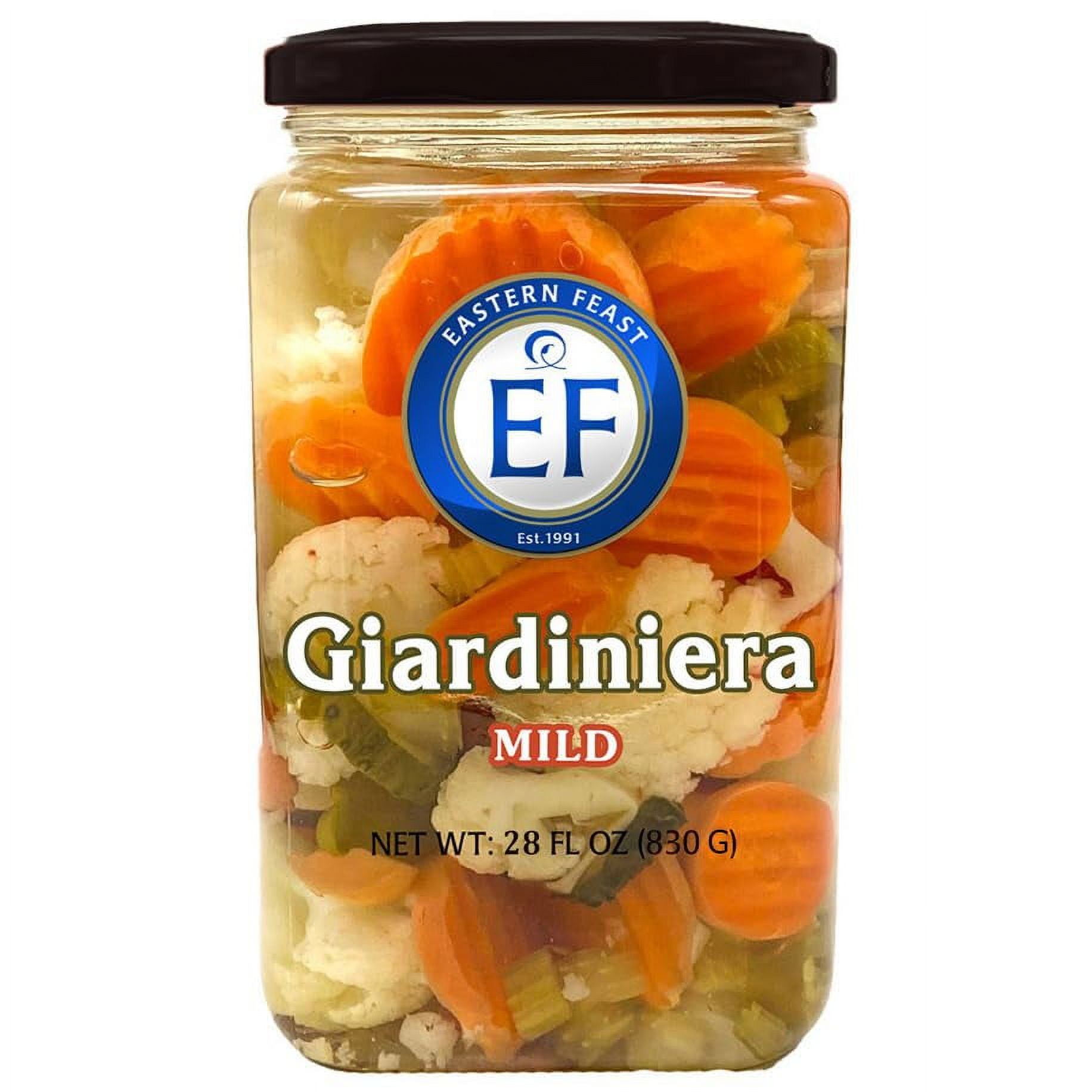 Eastern Feast Mild Giardiniera 28 oz Pickled Mixed Vegetables with ...