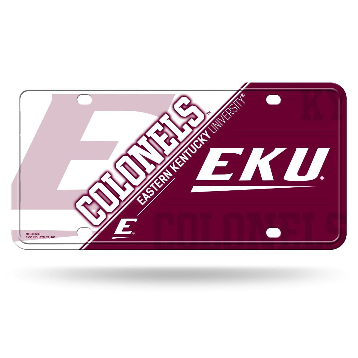 Eastern Kentucky Colonels 12x6 Metal License Plate Auto Tag - Walmart.com