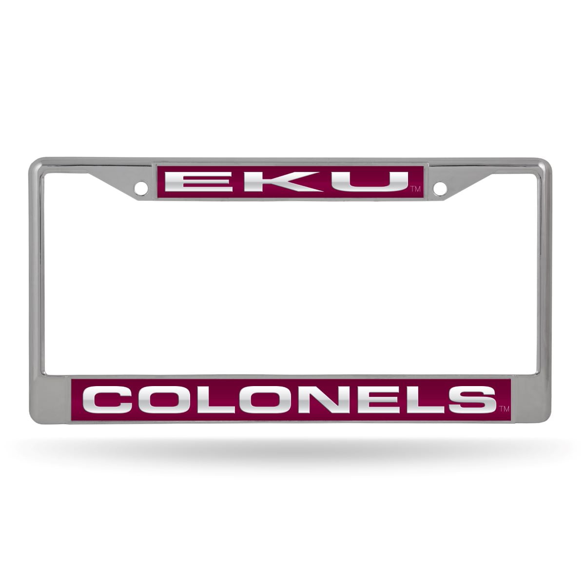 Eastern Kentucky Colonels Chrome License Plate Frame, Laser Cut, Mirror ...