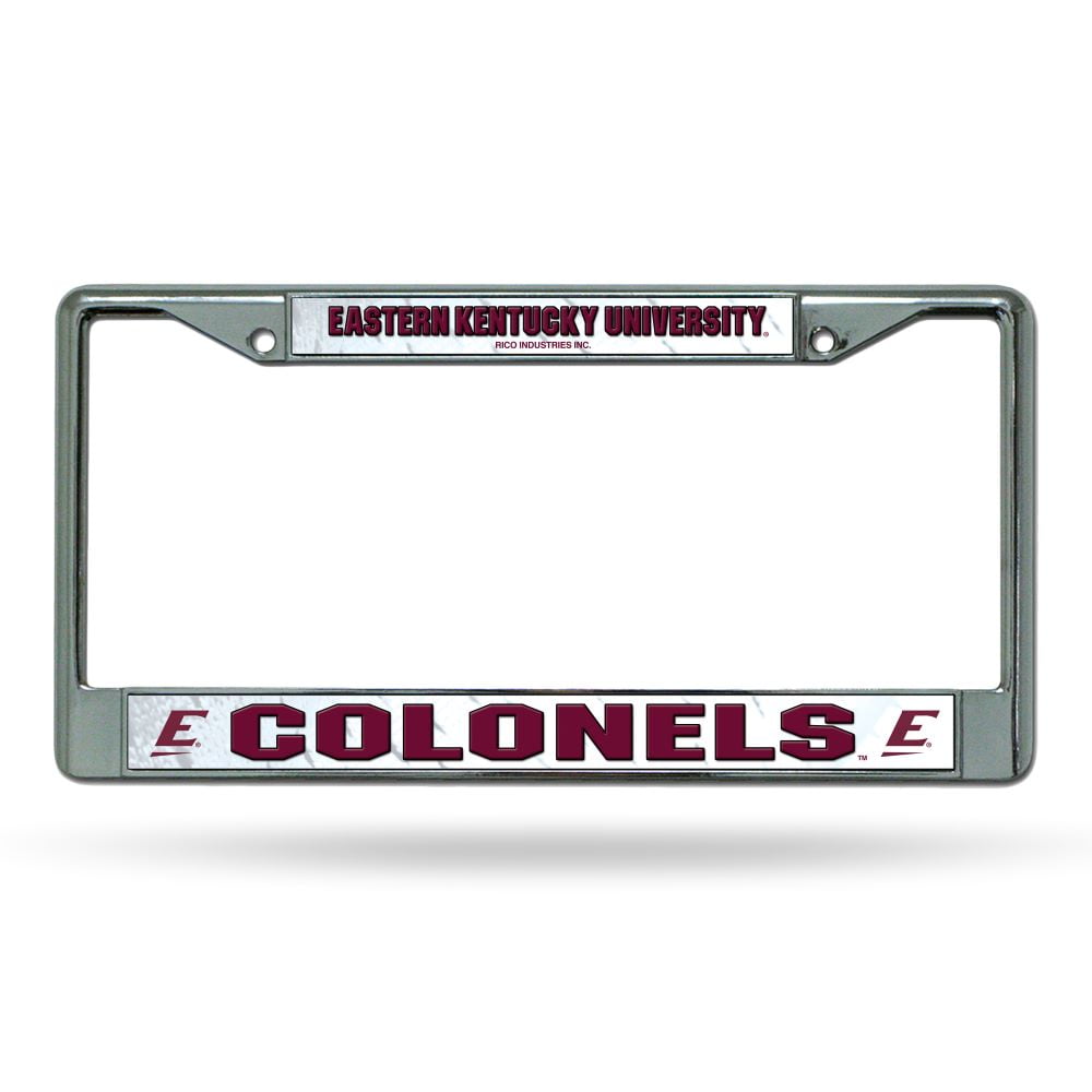 Eastern Kentucky Colonels Chrome Metal License Plate Frame - Walmart.com