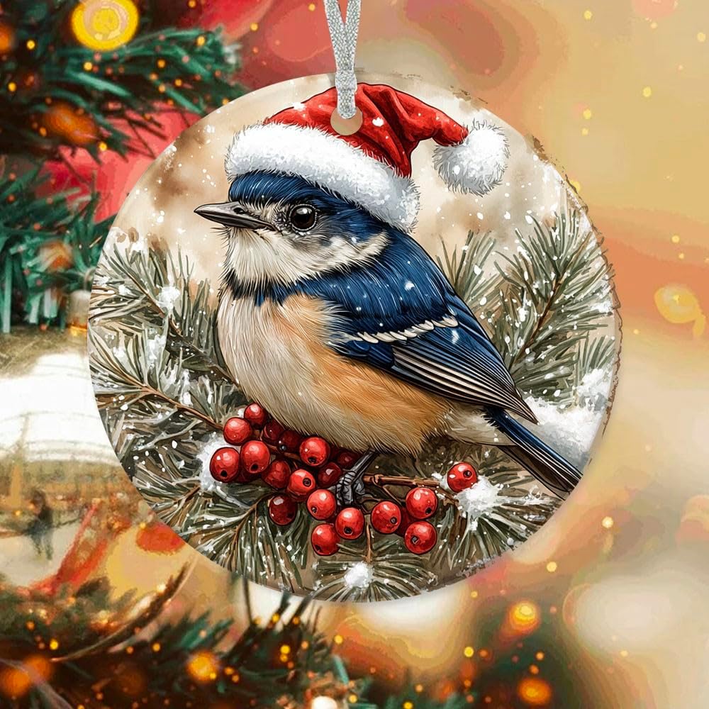 Eastern Phoebe Bird Custom Ornaments 2025, Eastern Phoebe Bird Ornament ...