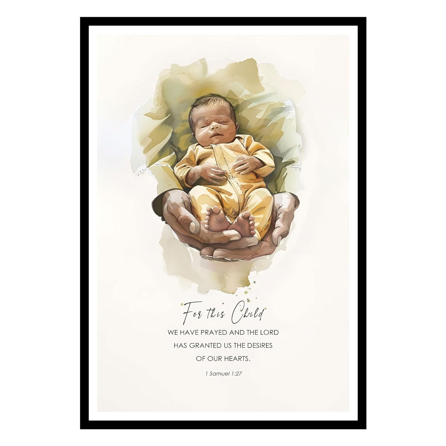 Eastern Print 1 Samuel 1:27 Wall Art, Christian Wall Art, Jesus Poster ...