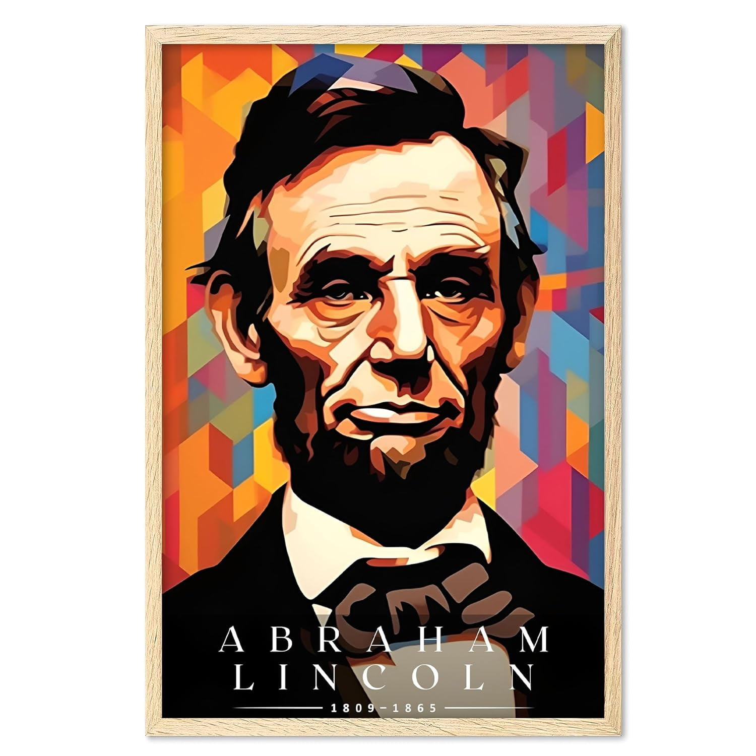 Eastern Print Abraham Lincoln Poster, Abraham Lincoln Wall Art, USA ...